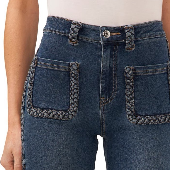 CeCe | Jeans | Cece Classic Skinny Braided Denim Jeans | Poshmark